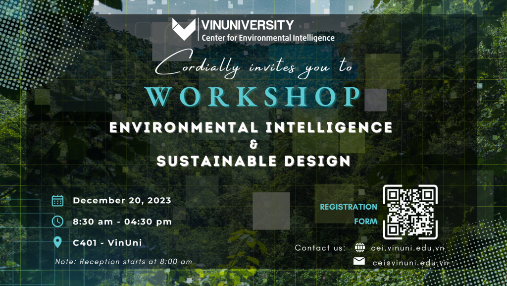 CEI Workshop 2023: Environmental Intelligence and Sustainable Design - Vinuni Research Website