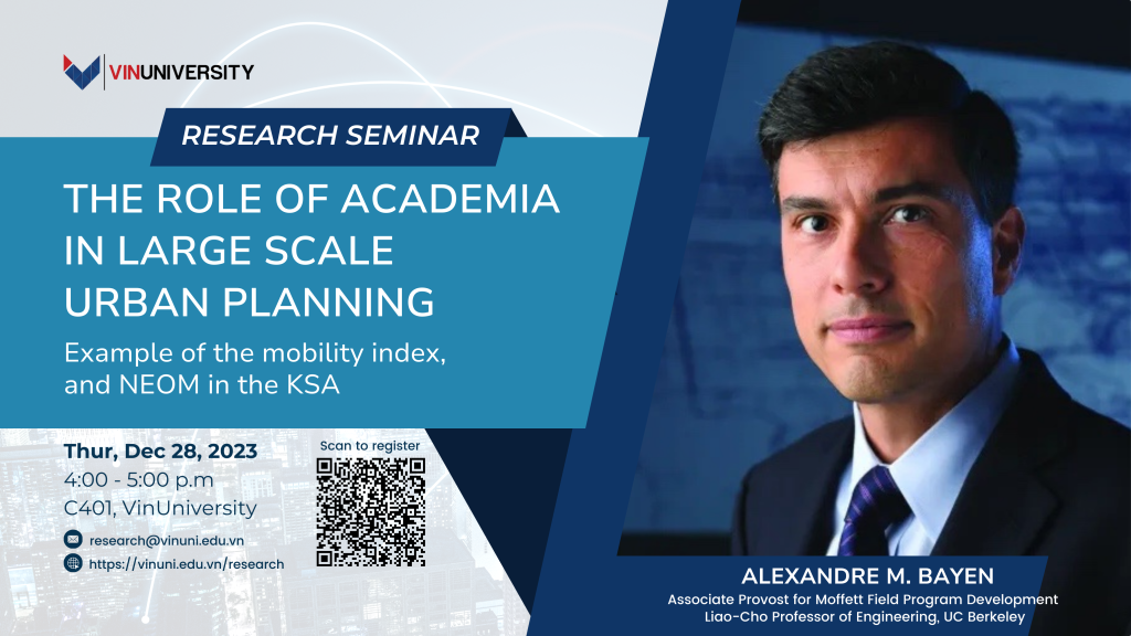 [Research Seminar] The Role of Academia in Large Scale Urban Planning: Example of the mobility ...