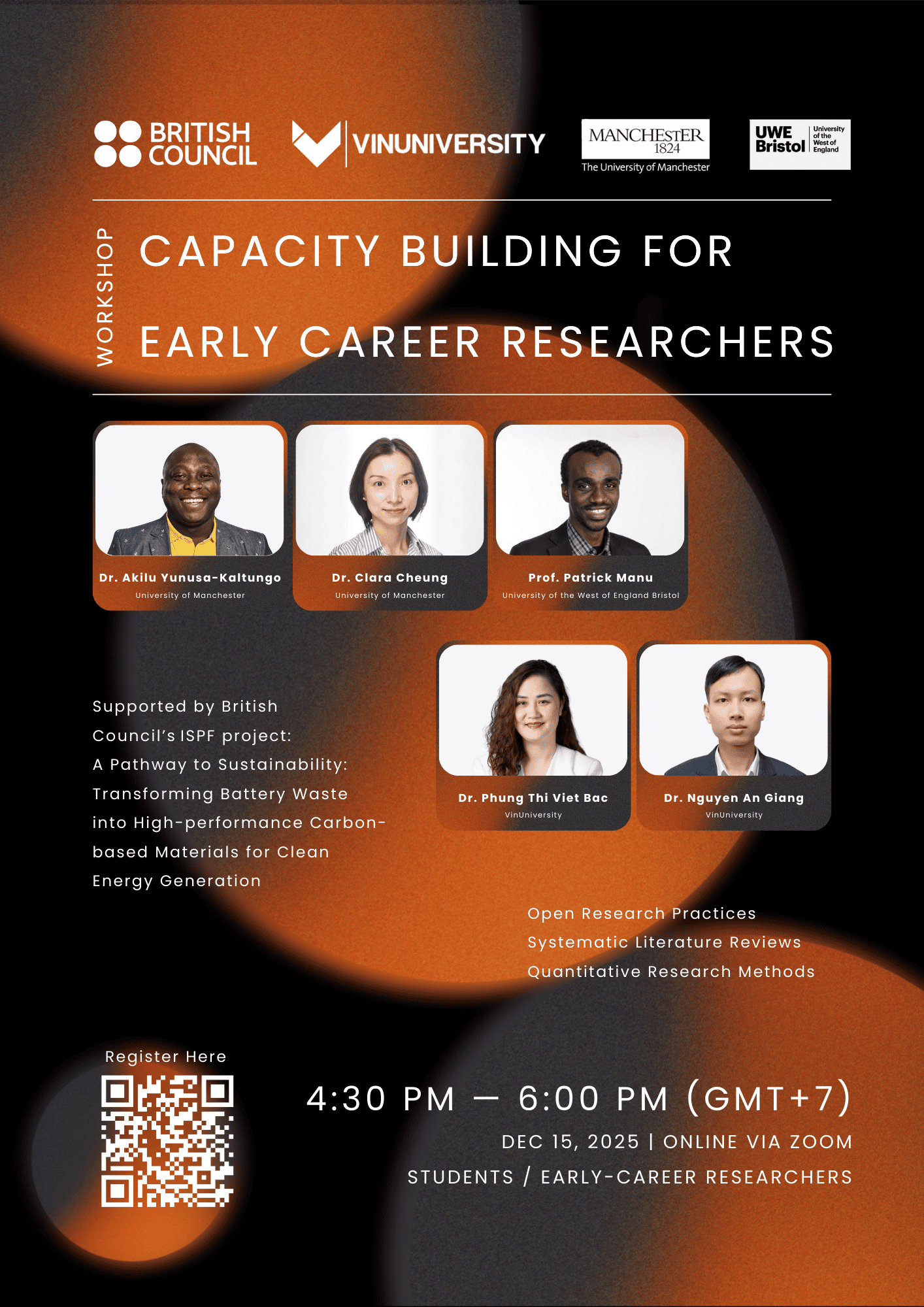 Workshop: Capacity Building for Early Career Researchers - Vinuni ...